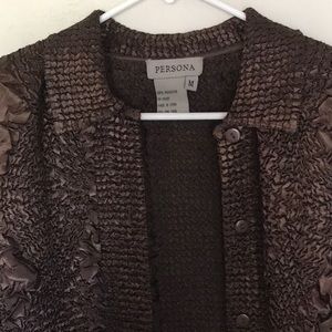 Persona | Jackets & Coats | Lovely Brown 2piece Jacket And Top By ...